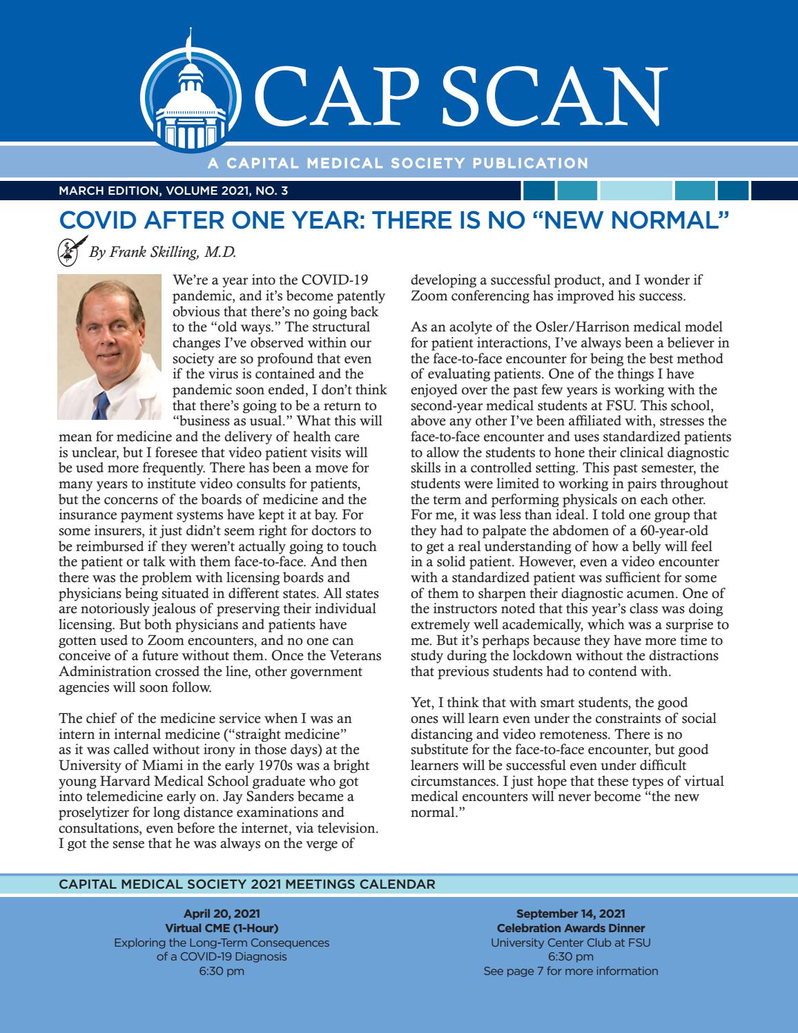 Cap Scan - March 2021 by Capital Medical Society - Issuu