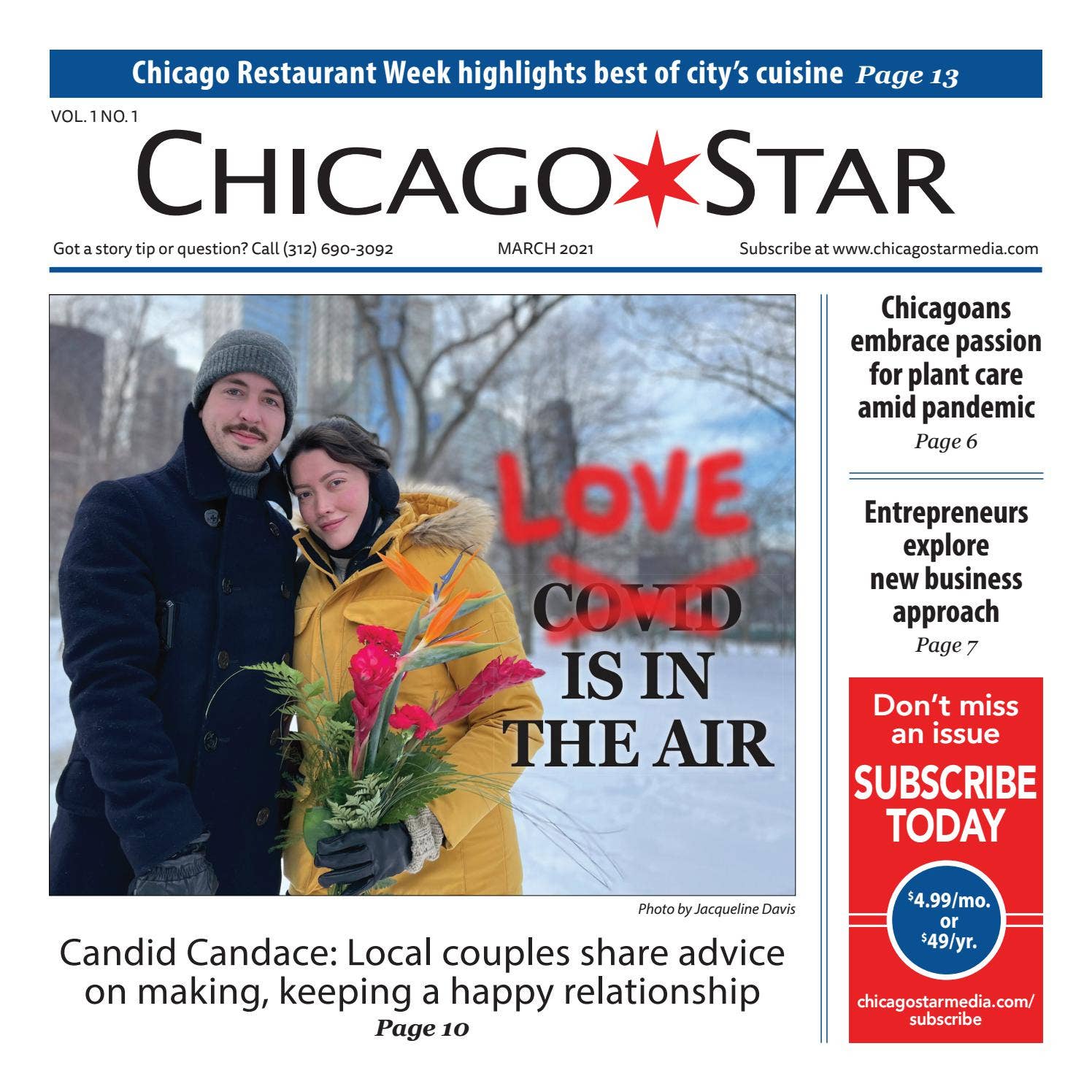 The Chicago Star VOL1 NO1 March 2021 Love is in the air by chicagostar ...