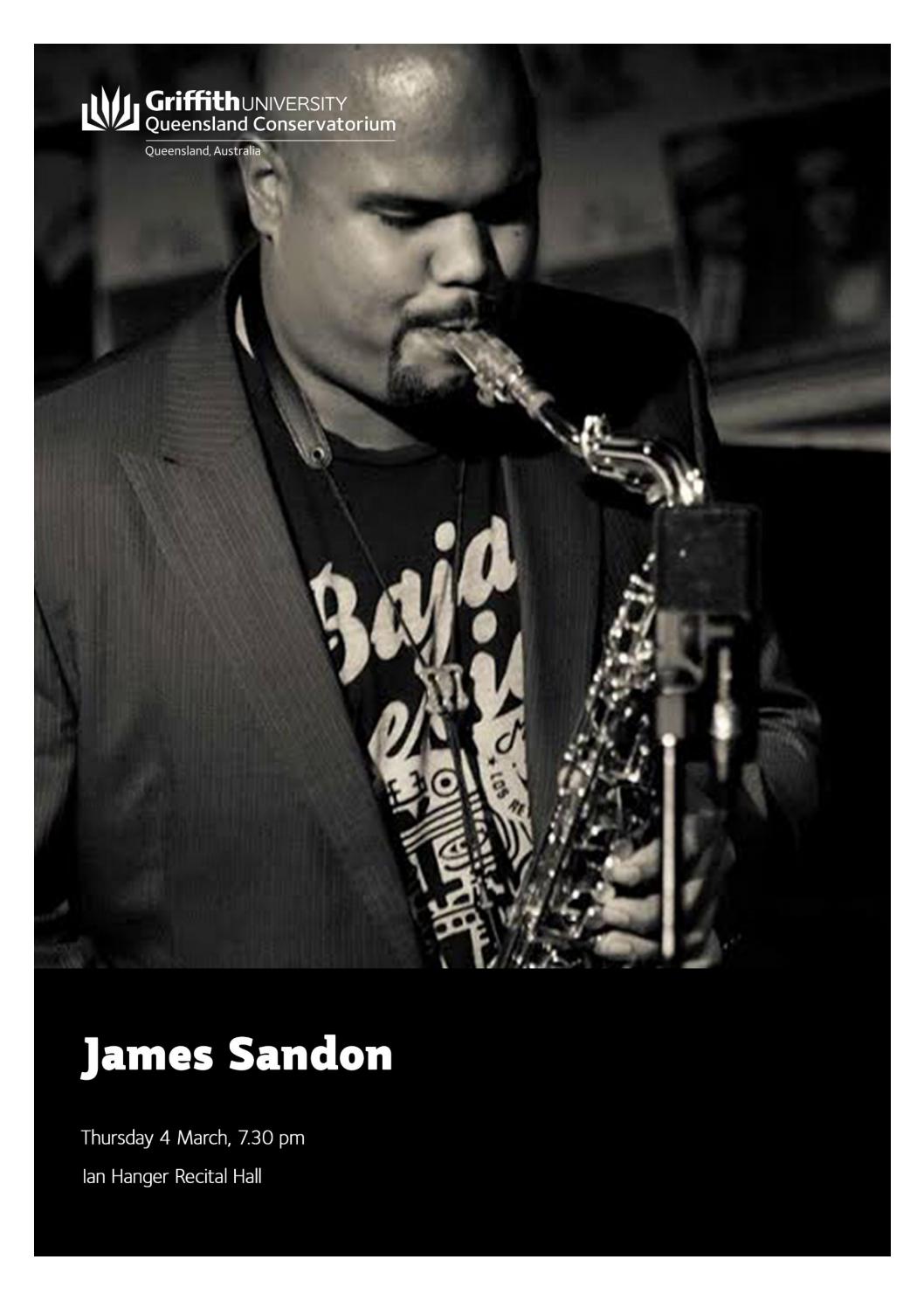 James Sandon Program by Queensland Conservatorium Griffith University ...