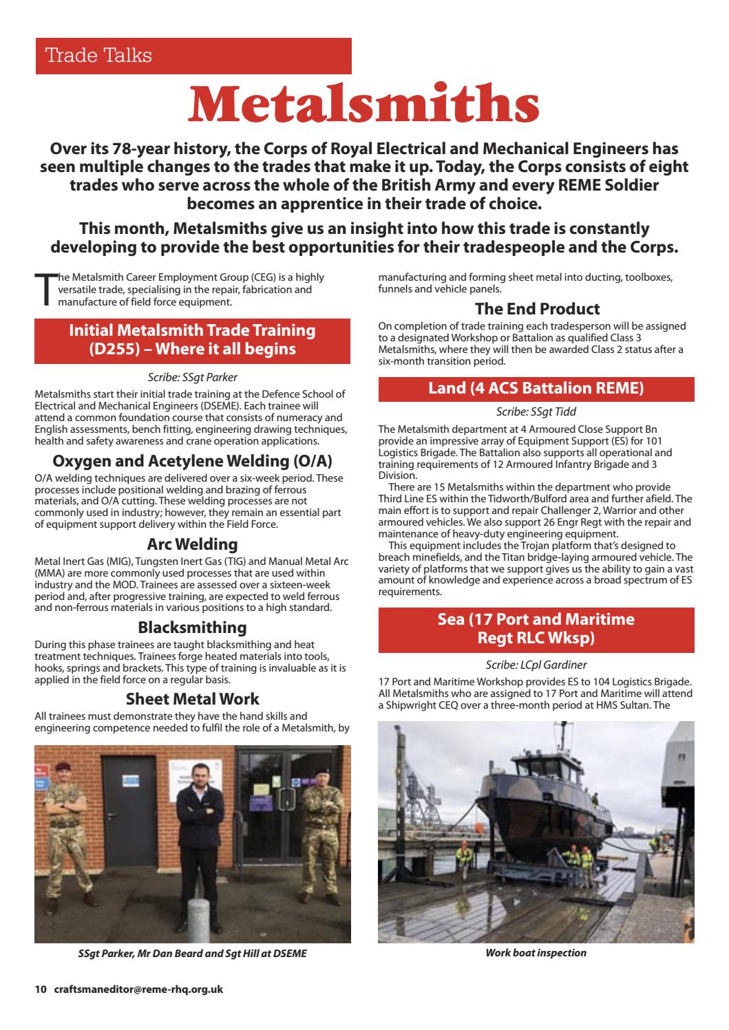 Craftsman Magazine - March 2021 by Official_REME - Issuu