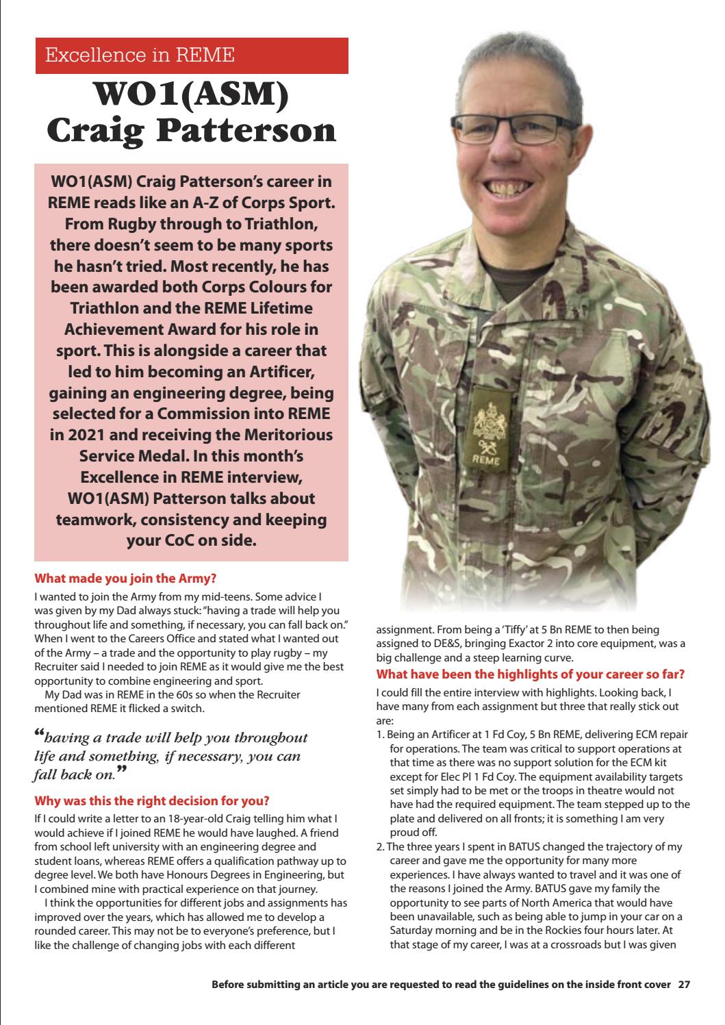 Craftsman Magazine - March 2021 by Official_REME - Issuu