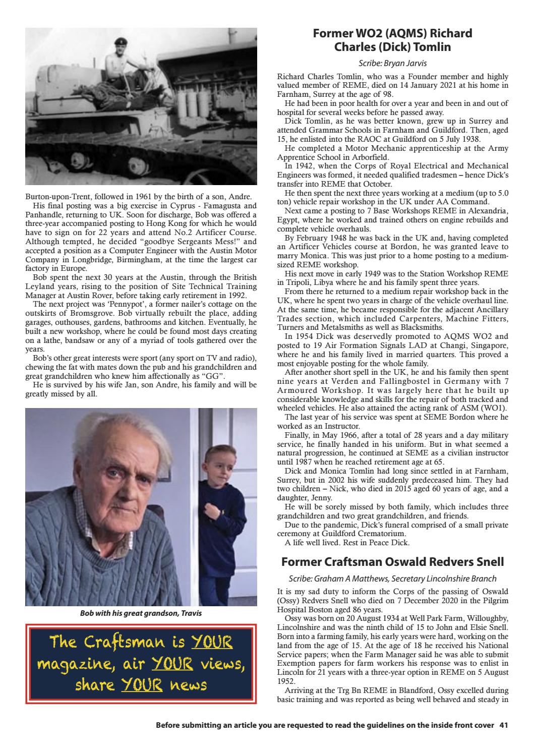 Craftsman Magazine - March 2021 by Official_REME - Issuu