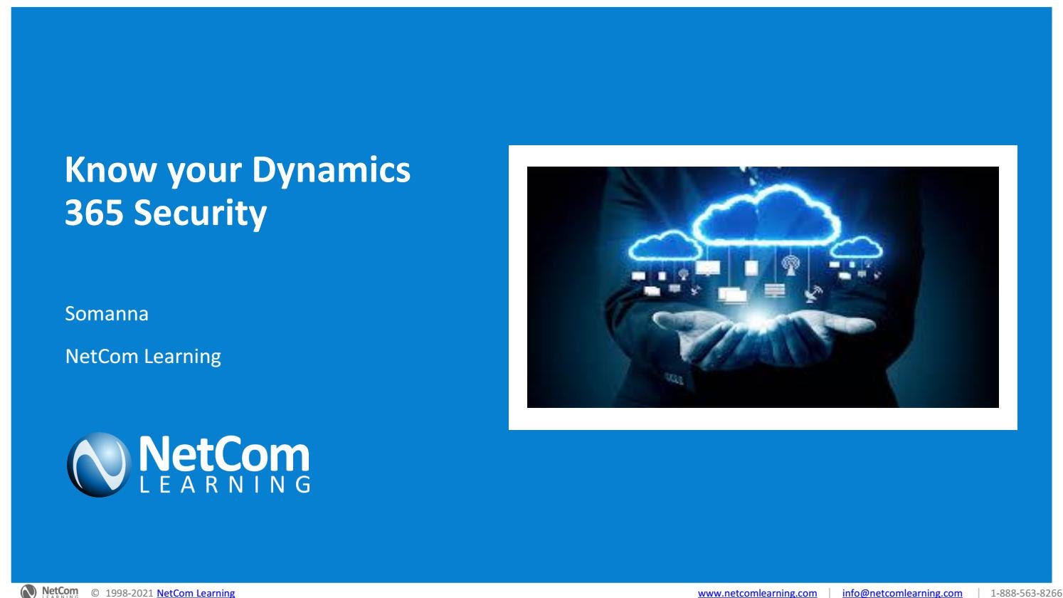 Know Your Dynamics 365 Security By Netcom Learning Issuu