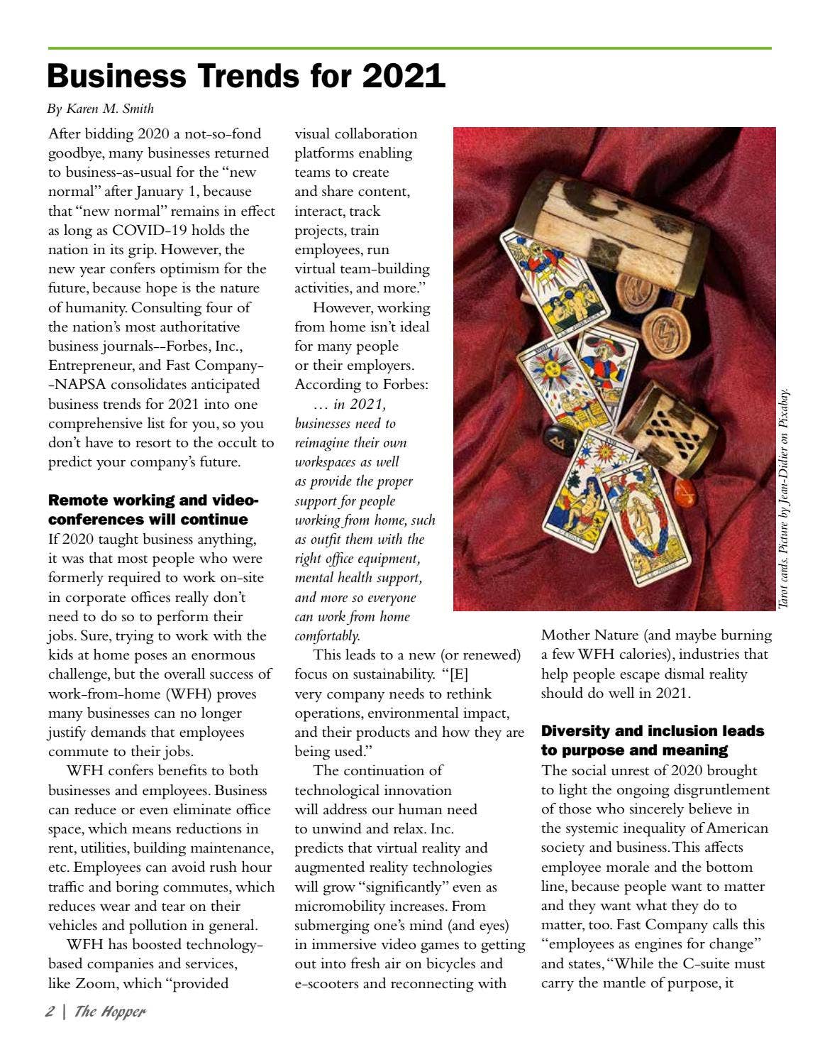 NAPSA's The Hopper - Spring 2021 by Nancy Terry - Issuu