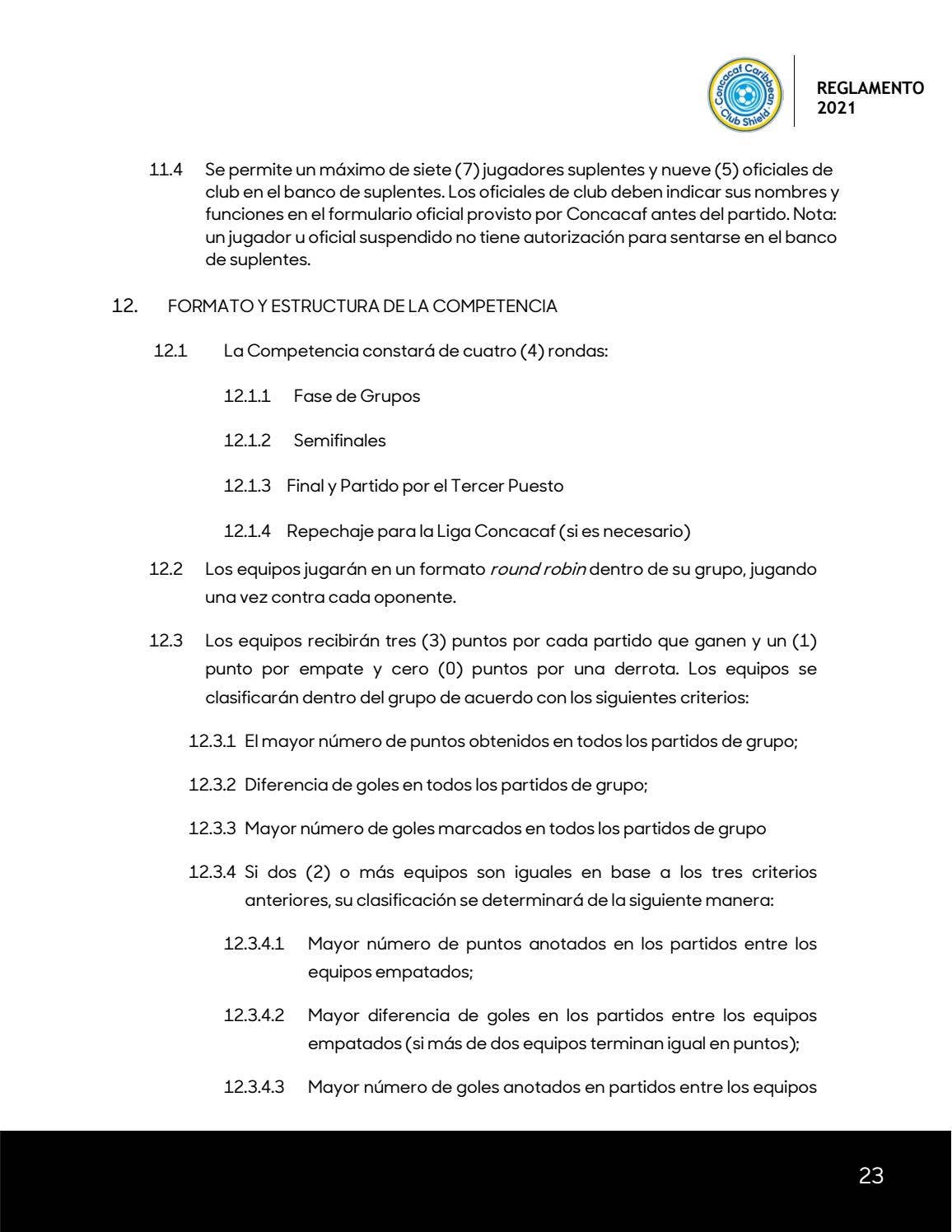Reglamento Concacaf Caribbean Club Shield 2021 by Concacaf - Issuu