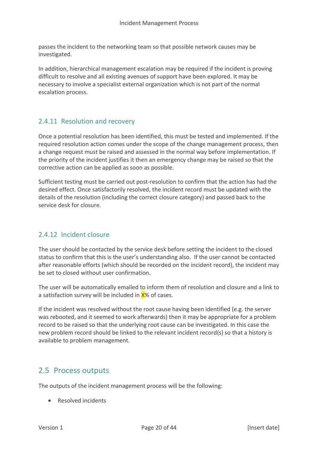 ITILSO0302 Incident Management Process by CertiKit Limited - Issuu