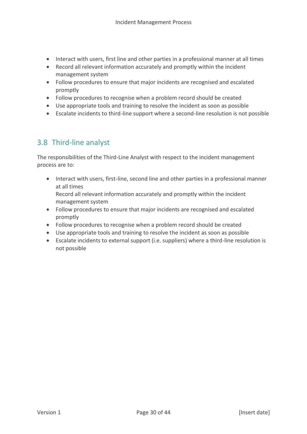 ITILSO0302 Incident Management Process by CertiKit Limited - Issuu