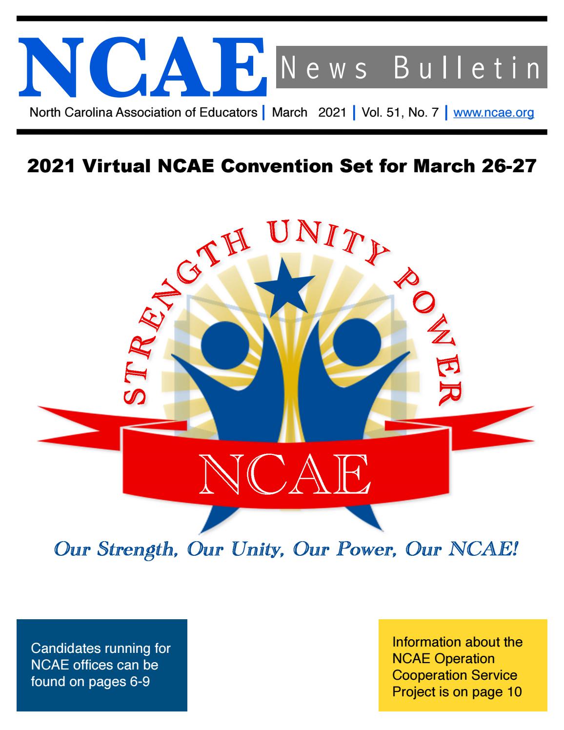 March 2021 NCAE News Bulletin by NCAE - Issuu