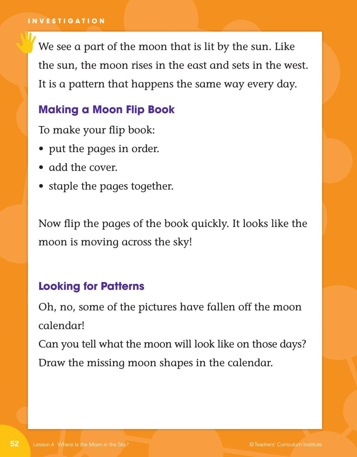 Bring Science Alive! Grade 1 Unit 3: Sky Patterns Sample by Teachers ...
