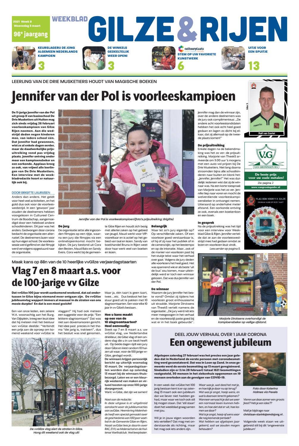Weekblad Gilze en Rijen 03-03-2021 by Uitgeverij Em de Jong - Issuu