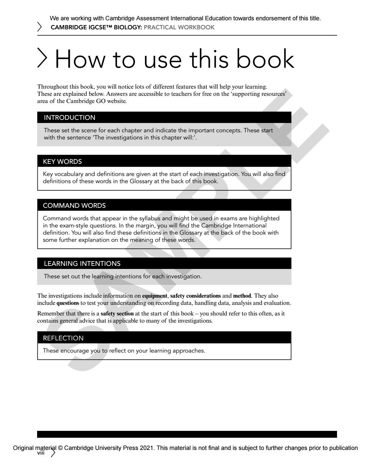 IGCSE Biology MULTI COMPONENT SAMPLE By Cambridge University Press igcse-biology-multi-component-sample-by-cambridge-university-press