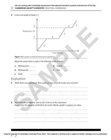 IGCSE Chemistry MULTI-COMPONENT SAMPLE by Cambridge International ...