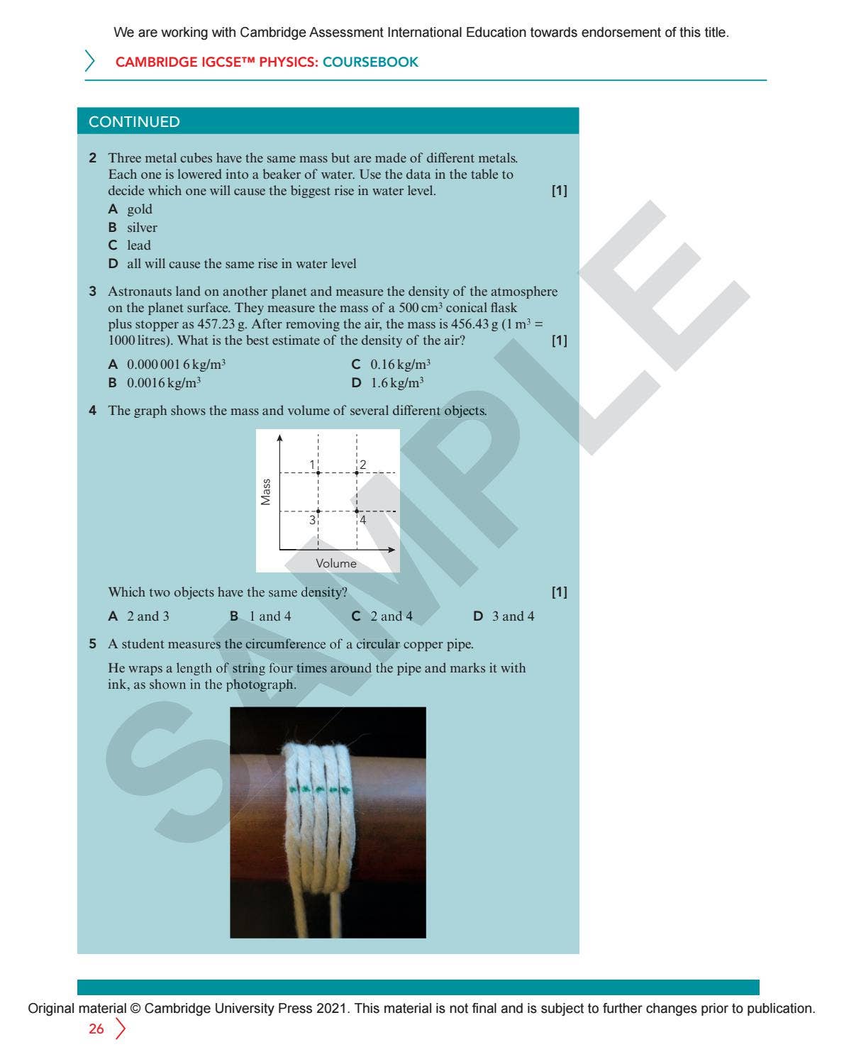 IGCSE Biology MULTI-COMPONENT SAMPLE by Cambridge International ...