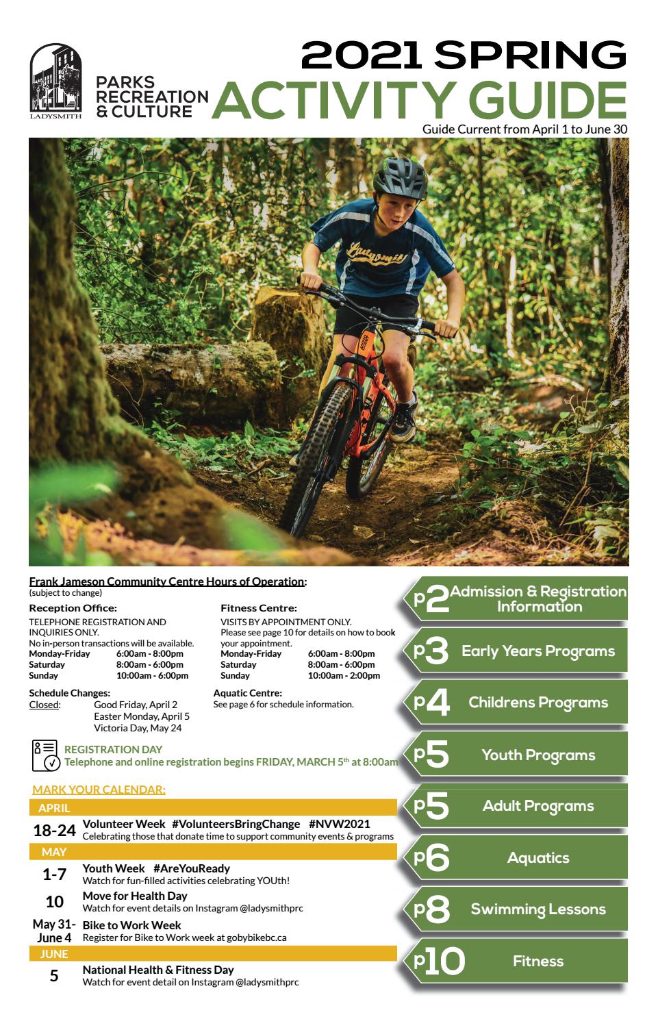 2021 Spring Activity Guide by Town of Ladysmith - Issuu