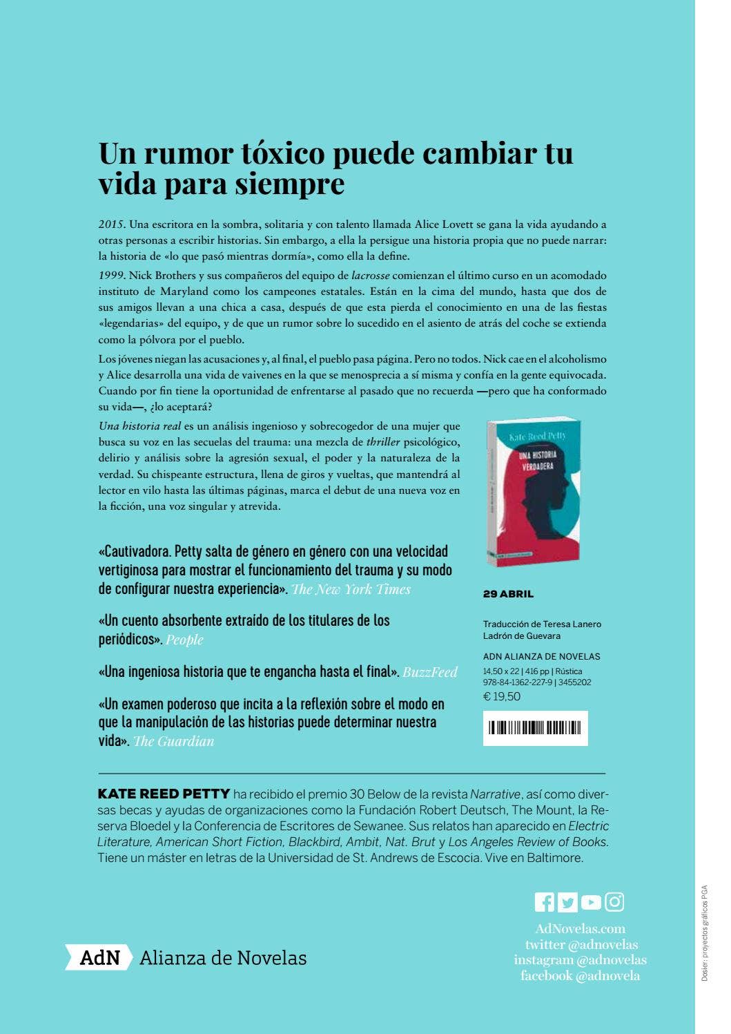 Una historia verdadera. Kate Reed Petty. AdN by Grupo Anaya, S.A. - Issuu