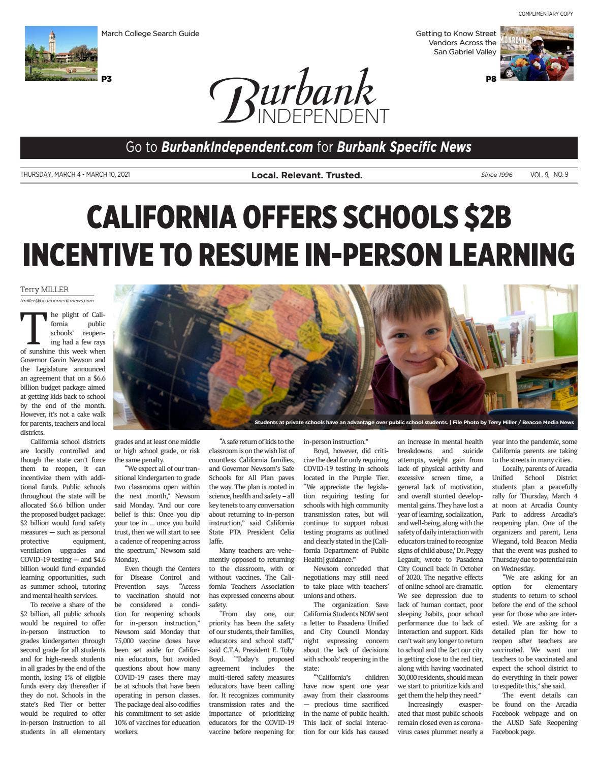 Burbank Independent - 3/4/2021 by Beacon Media News - Issuu