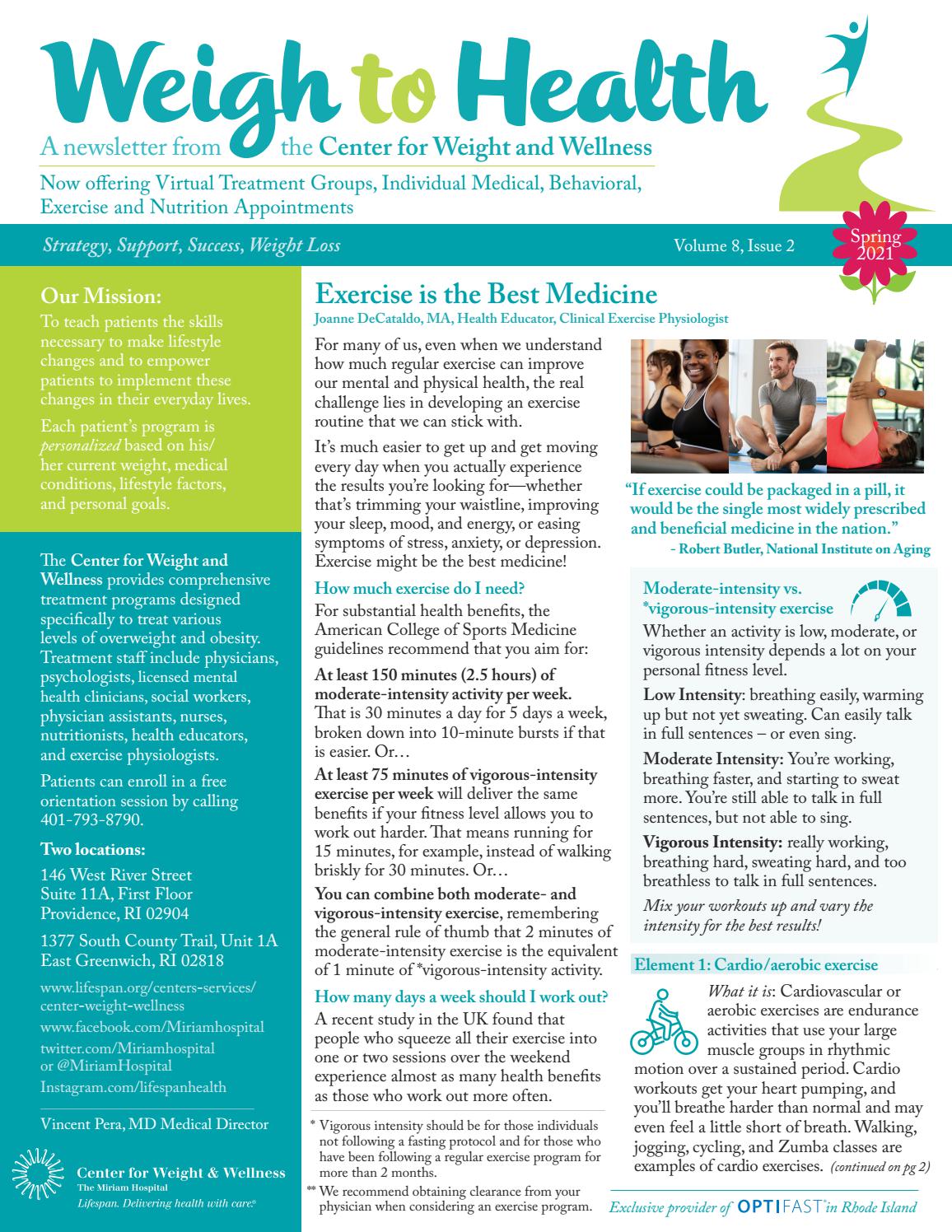 Weigh to Health Spring 2021 by Lifespan Health System - Issuu