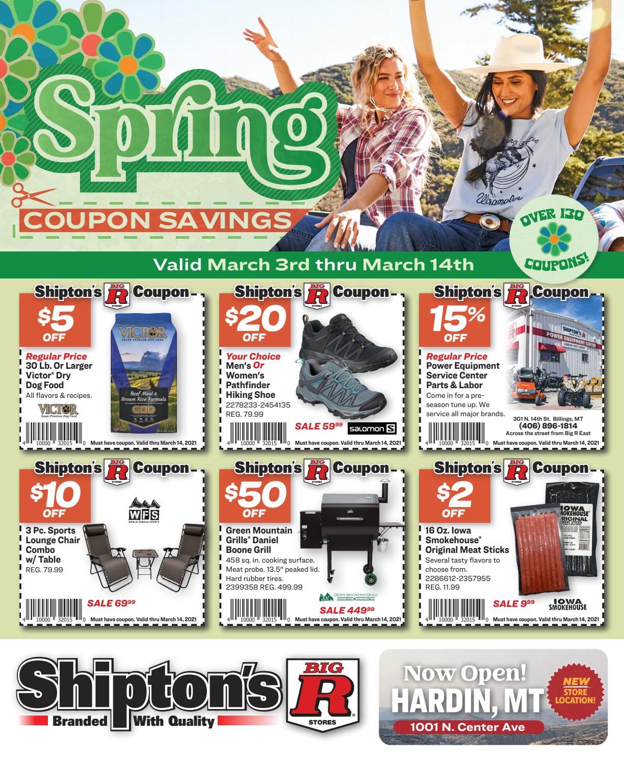 Shipton's Spring Coupon Savings 2021 by Billings Gazette - Issuu