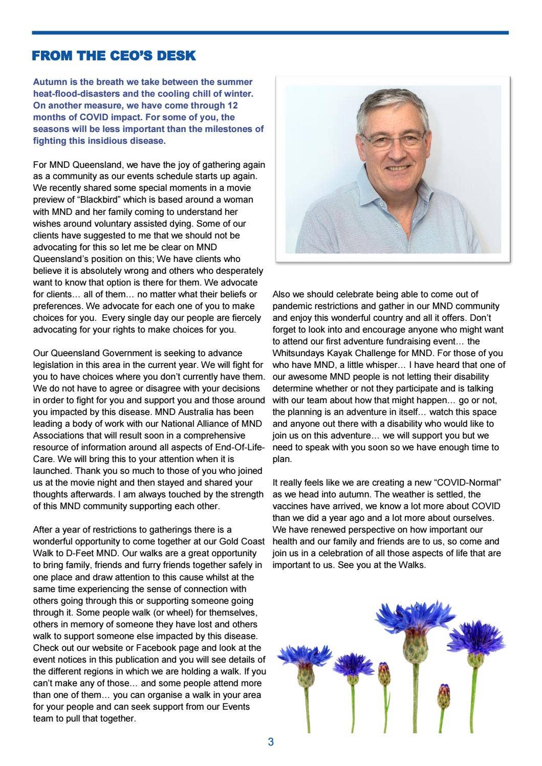 The Cornflower - Autumn 2021 Edition by MND Queensland - Issuu