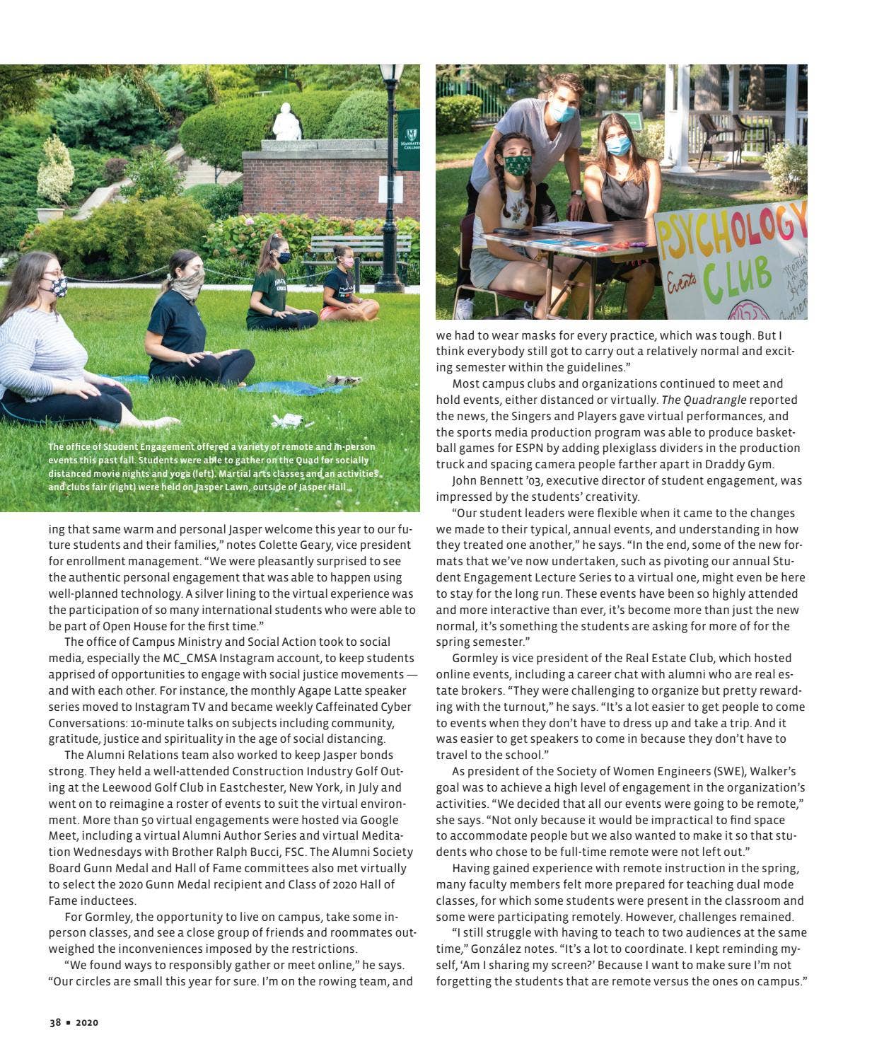 Manhattan Magazine | The 2020 Issue by Manhattan College - Issuu