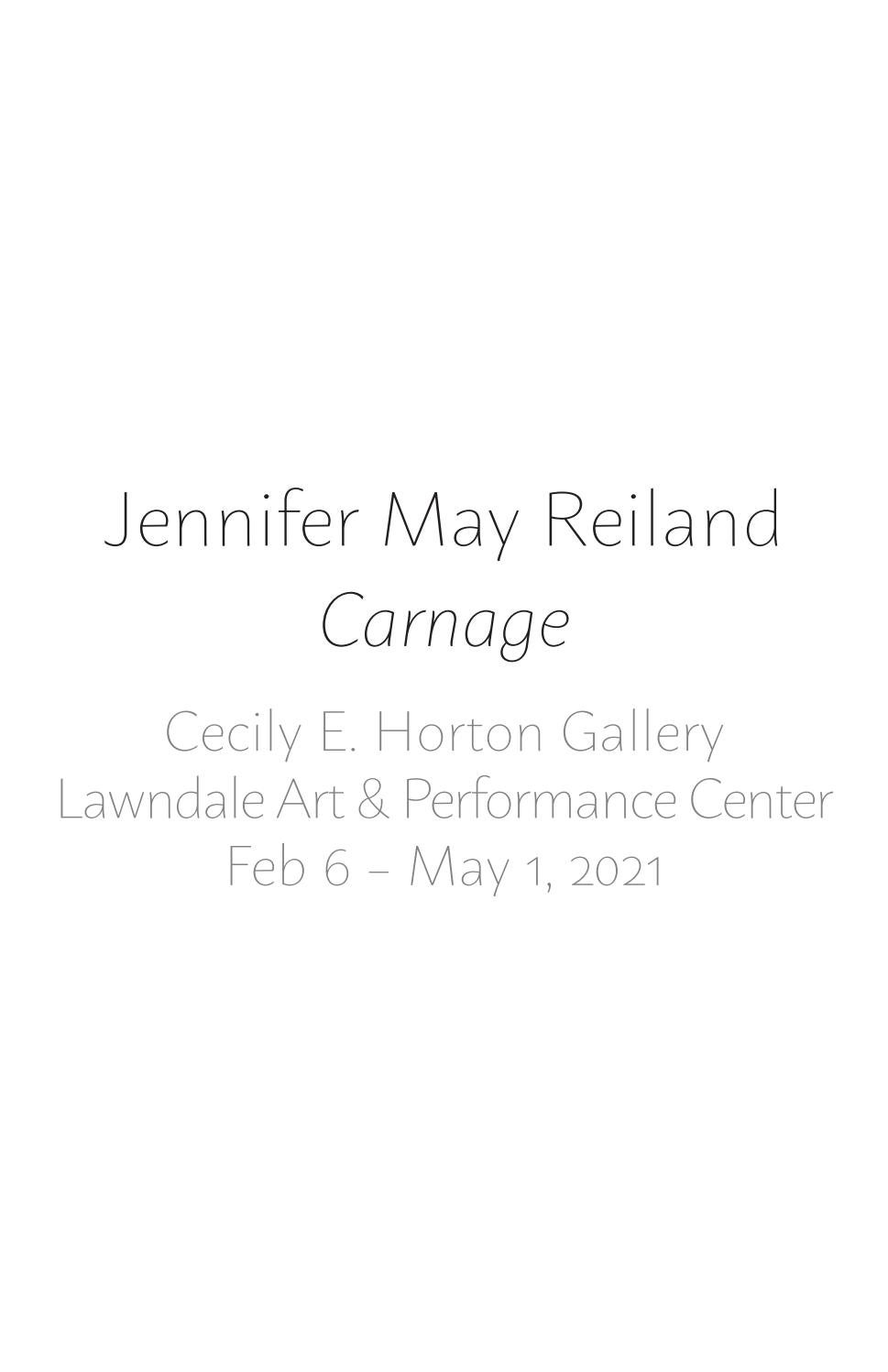Jennifer May Reiland: Carnage by Lawndale - Issuu