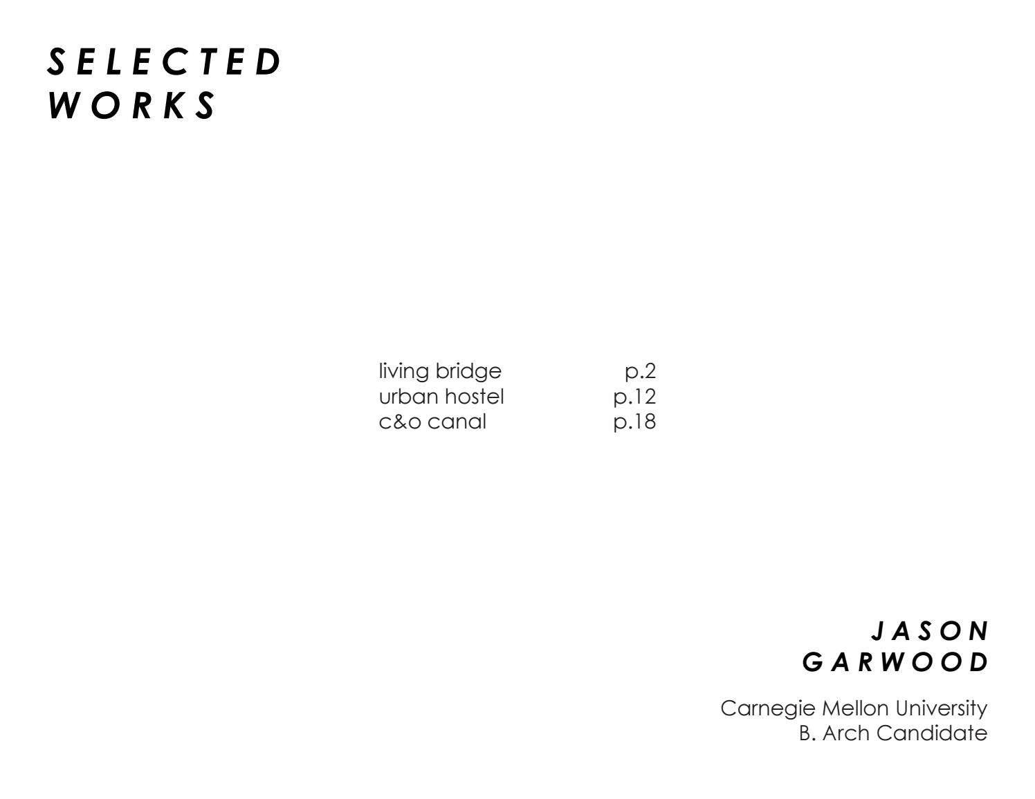 Jason Garwood | Architecture | Work Sample by Jason Garwood - Issuu