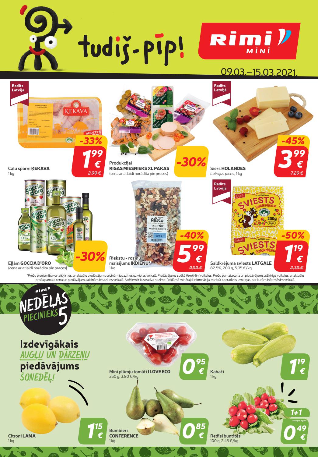 Rimi Mini piedāvājumi 09.03.-15.03.2021. by Rimi - Issuu
