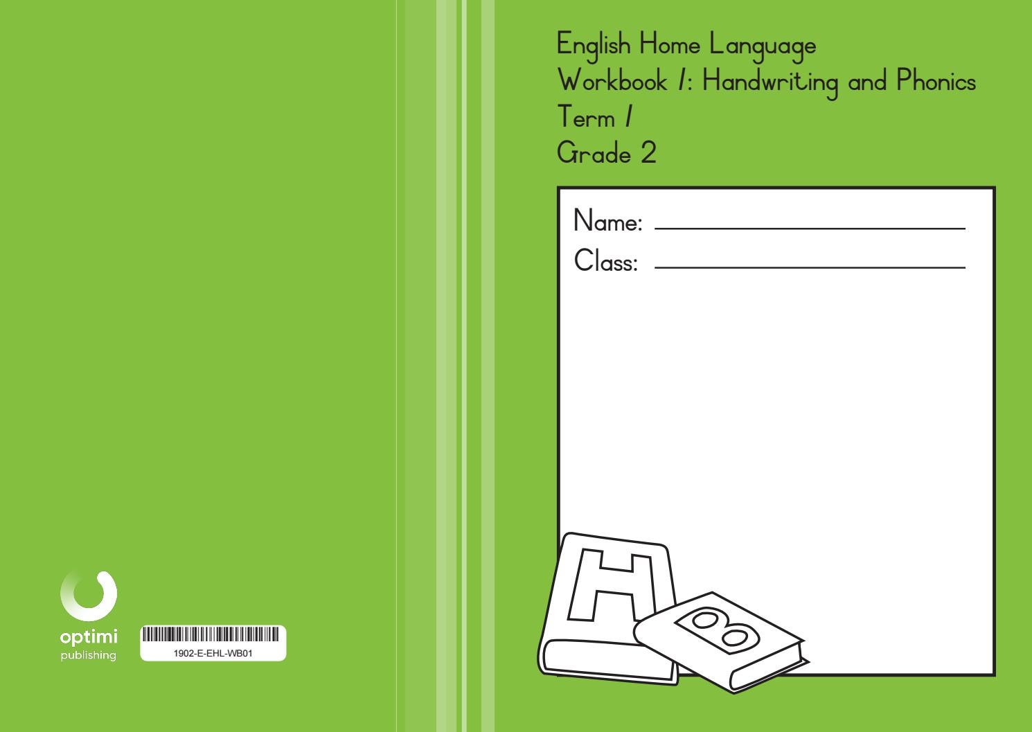Gr 2-English Home Language-Workbook 1 - Handwriting and Phonics by ...
