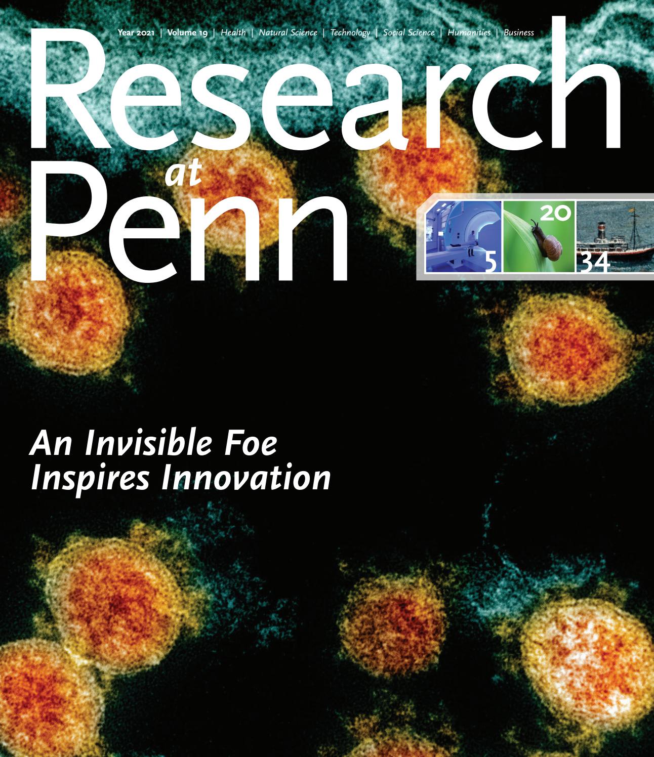 Research at Penn 2021 by SwivelStudios - Issuu
