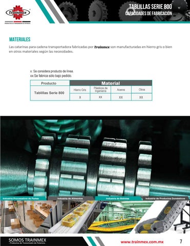 TABLILLAS SERIE 800 TRAINMEX by TRAINMEX - Issuu