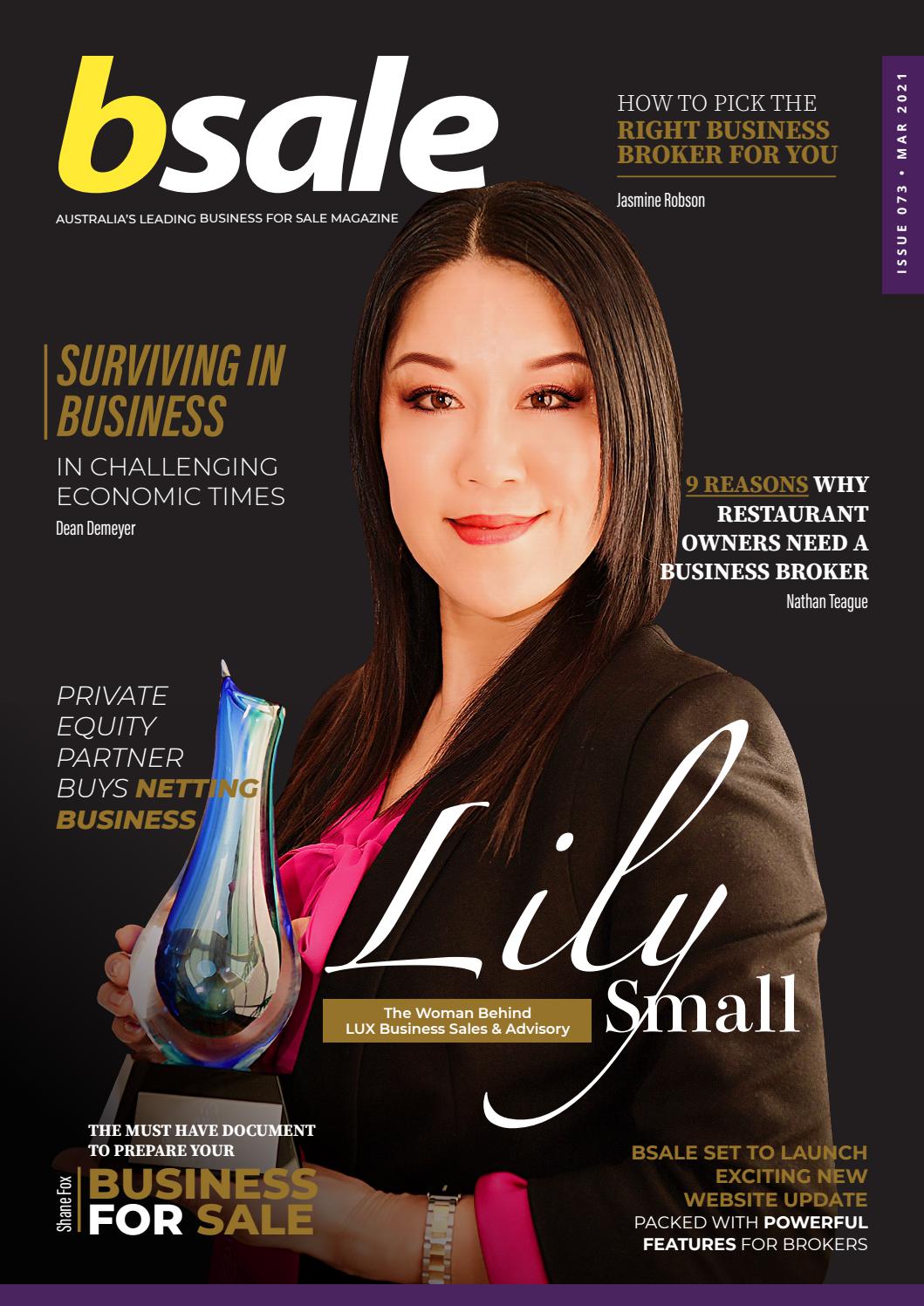 BSALE - Business For Sale Magazine March 2020 by BSALE Australia - Issuu