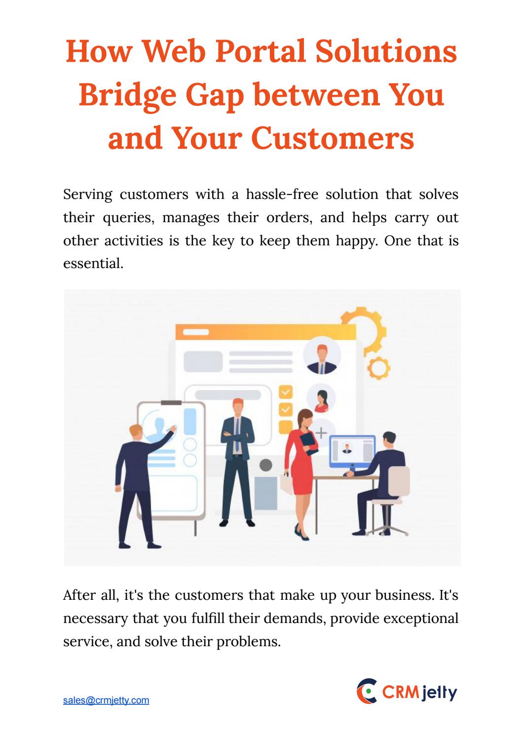 How Web Portal Solutions Bridge Gap between You and Your Customers by ...