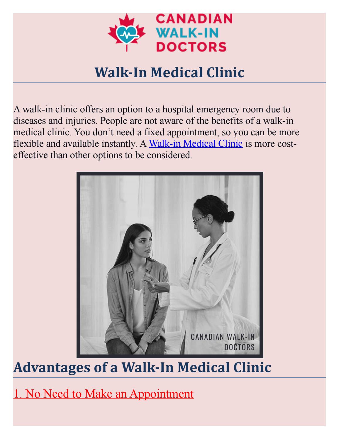 24 Hour Walk-in Medical Clinic - Canadian Walk-in Doctors by Canadian ...
