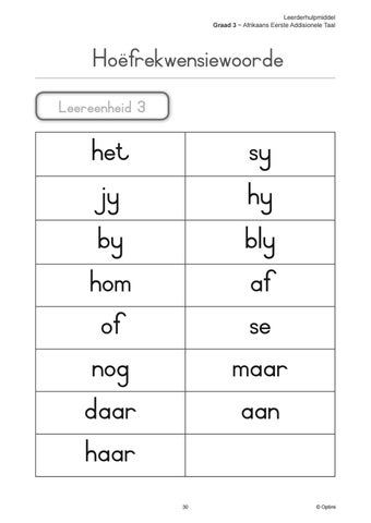 Gr 3-Afrikaans Eerste Addisionele Taal-Leerderhulpmiddel by Impaq - Issuu