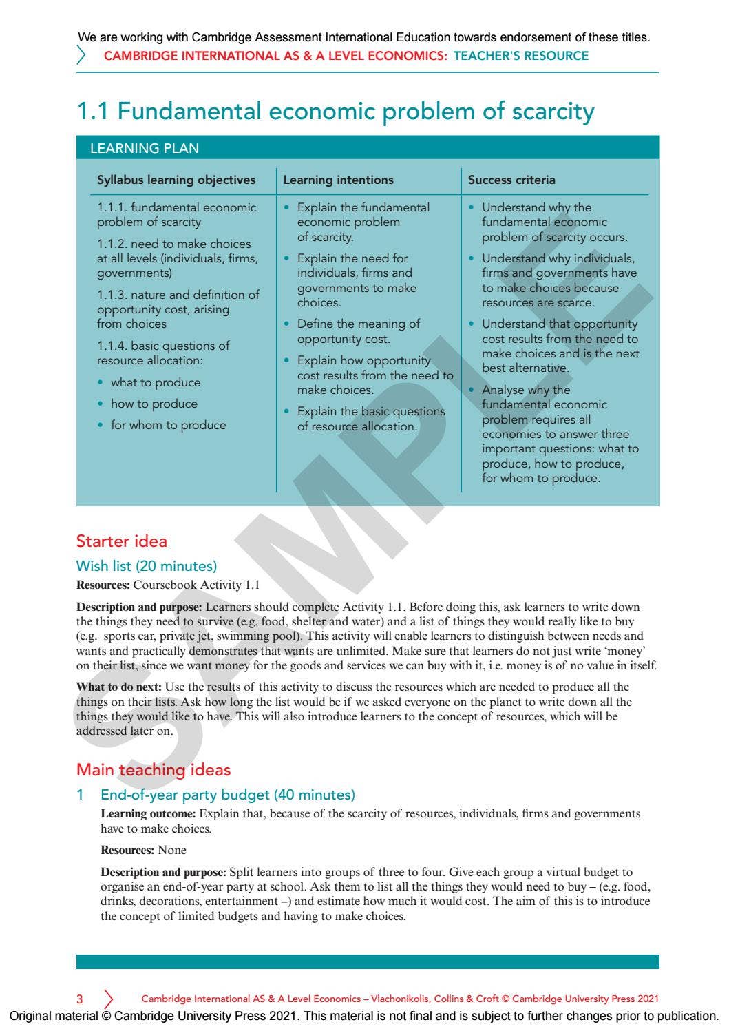 Economics COURSEBOOK Sample by Cambridge International Education - Issuu
