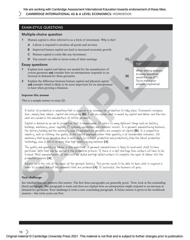 Economics COURSEBOOK Sample by Cambridge International Education - Issuu