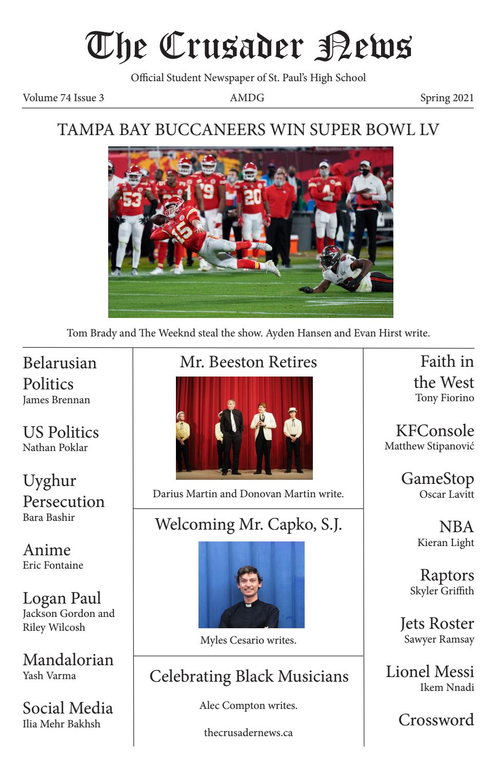 The Crusader Newspaper - Volume 74, Issue 3 - Spring 2021 by St. Paul's ...
