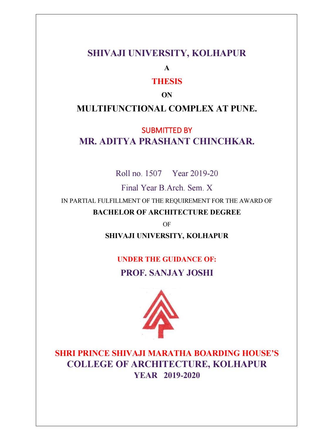 Report on mixed use design Architecture undergraduate thesis by ...