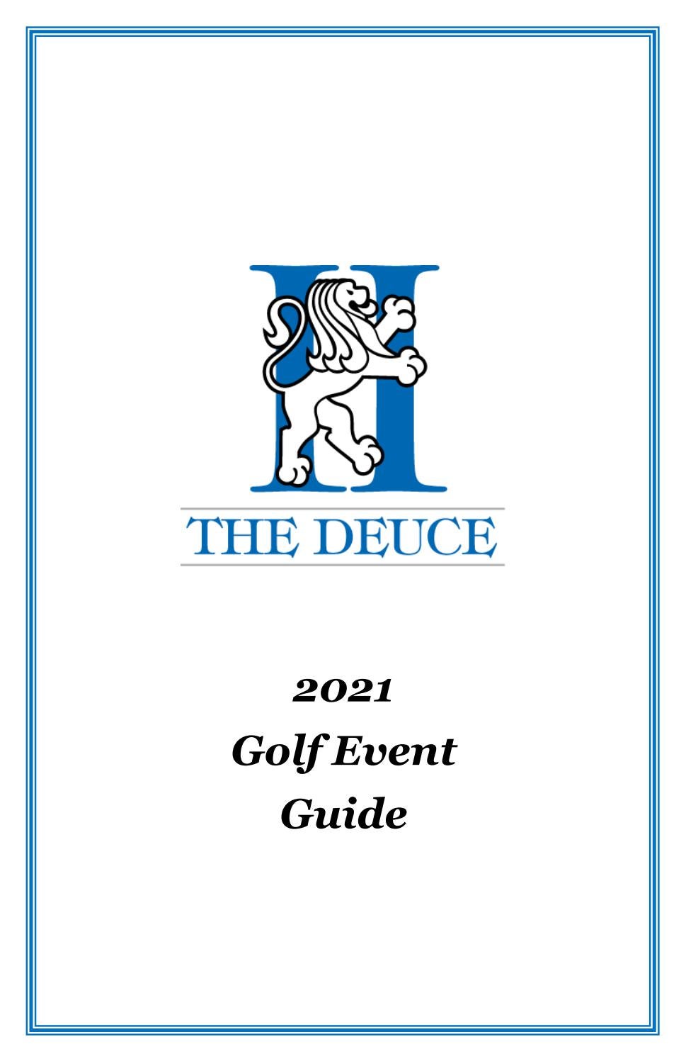 2021 Golf Event Guide for The Deuce Golf Club by Loch Lloyd Country ...