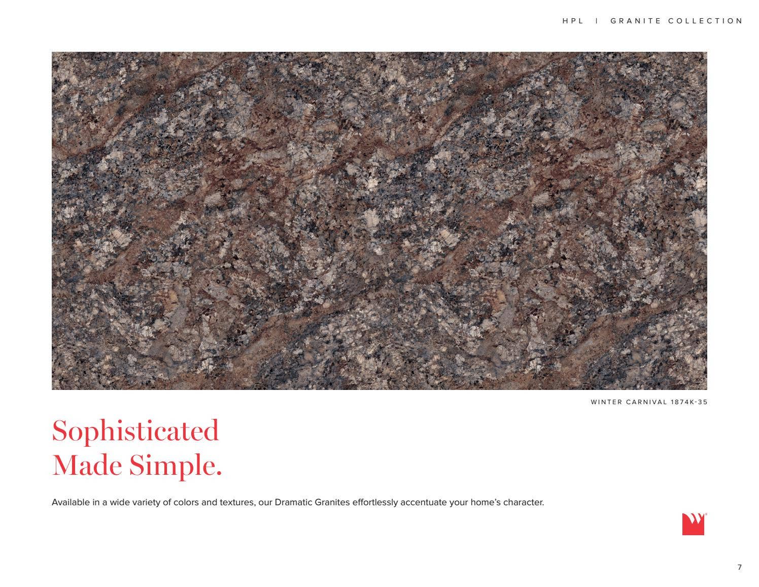 Wilsonart® Home HPL Granite Collection Brochure by Wilsonart - Issuu