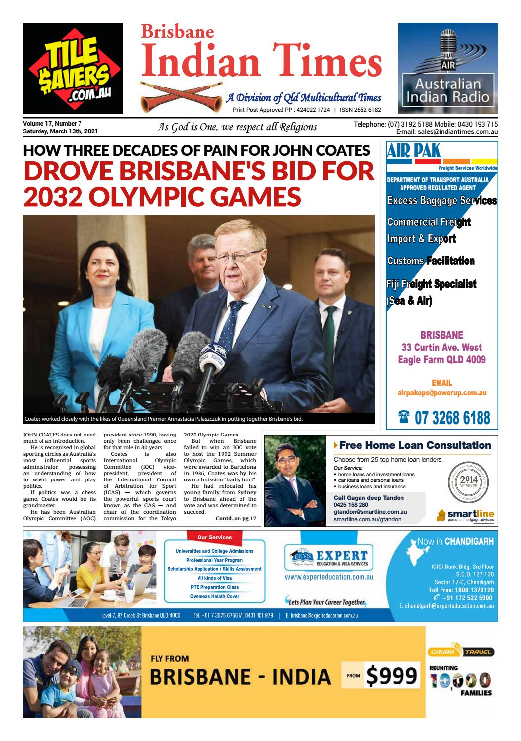 Brisbane Indian Times - March 2021 by Umesh Chandra - Issuu
