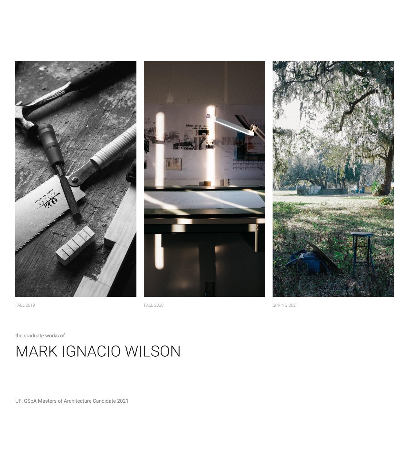 Mark Ignacio Wilson Graduate Architecture Portfolio | UF: SoA M. Arch ...