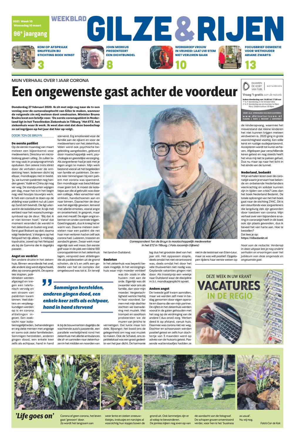 Weekblad Gilze en Rijen 10-03-2021 by Uitgeverij Em de Jong - Issuu