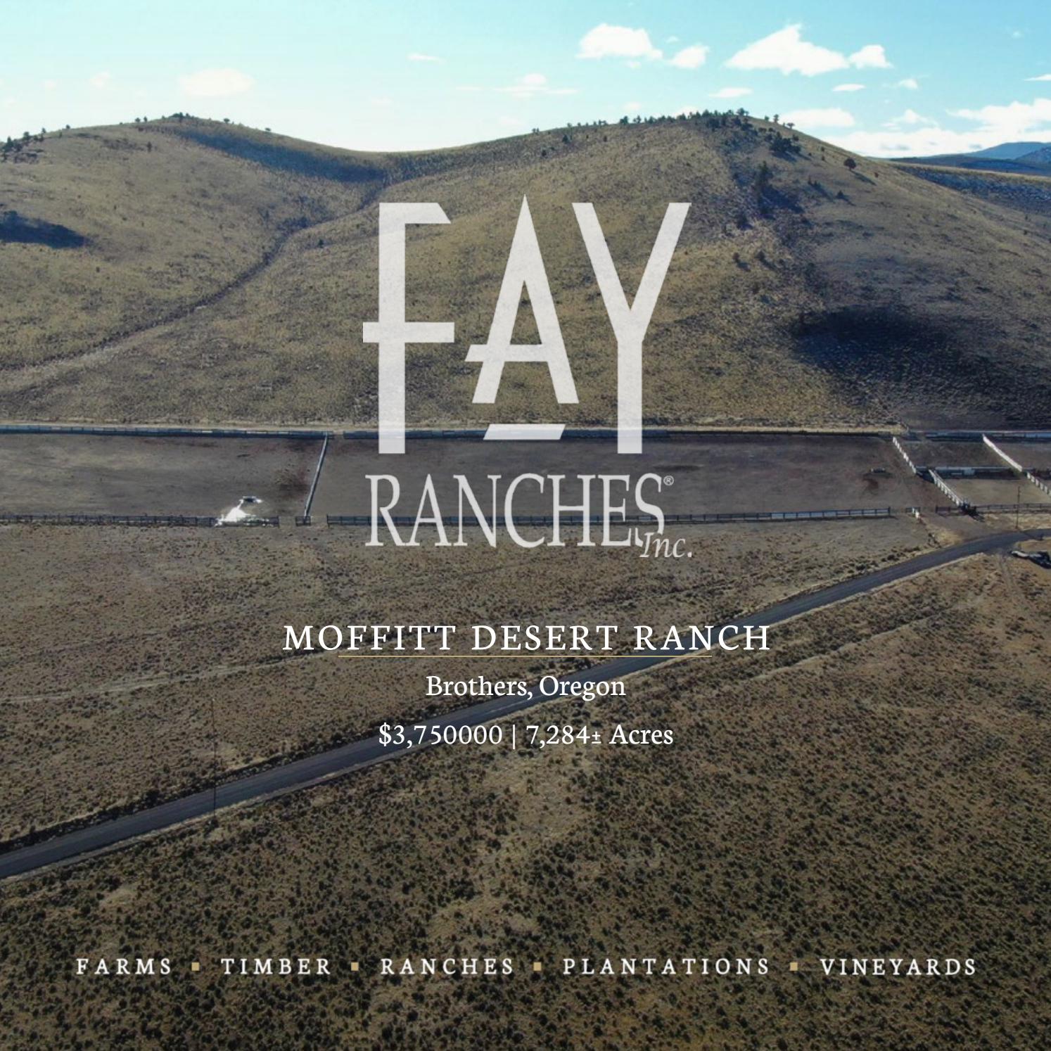 SOLD | Moffitt Desert Ranch | Fay Ranches by Fay Ranches - Issuu