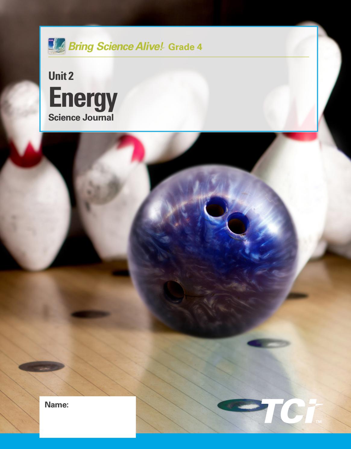 Bring Science Alive! Grade 4 Unit 2 Science Journal Sample by Teachers ...