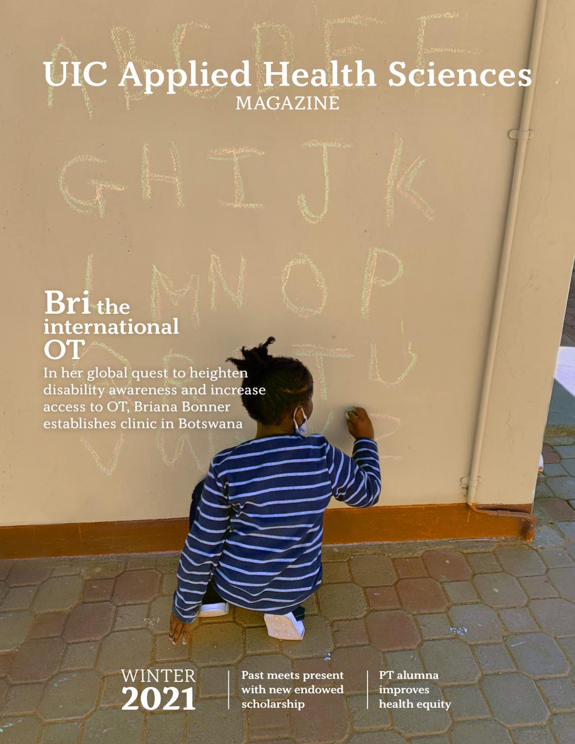 UIC Applied Health Sciences Magazine - Winter 2021 by UIC College of ...