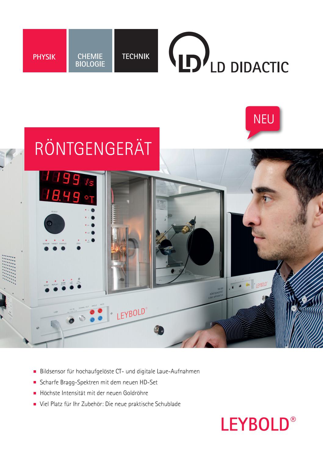 1210701_Röntgengerät_DE by LD Didactic GmbH - Issuu