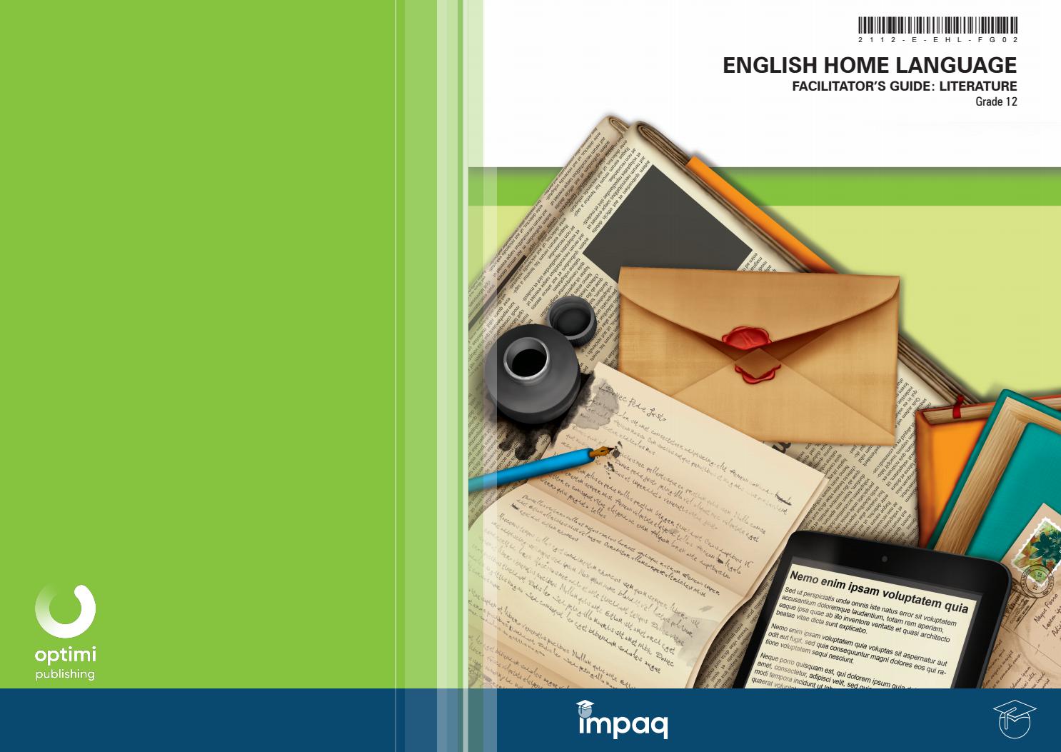 Gr 12-English Home Language-Facilitator's Guide Literature 2 by Impaq ...