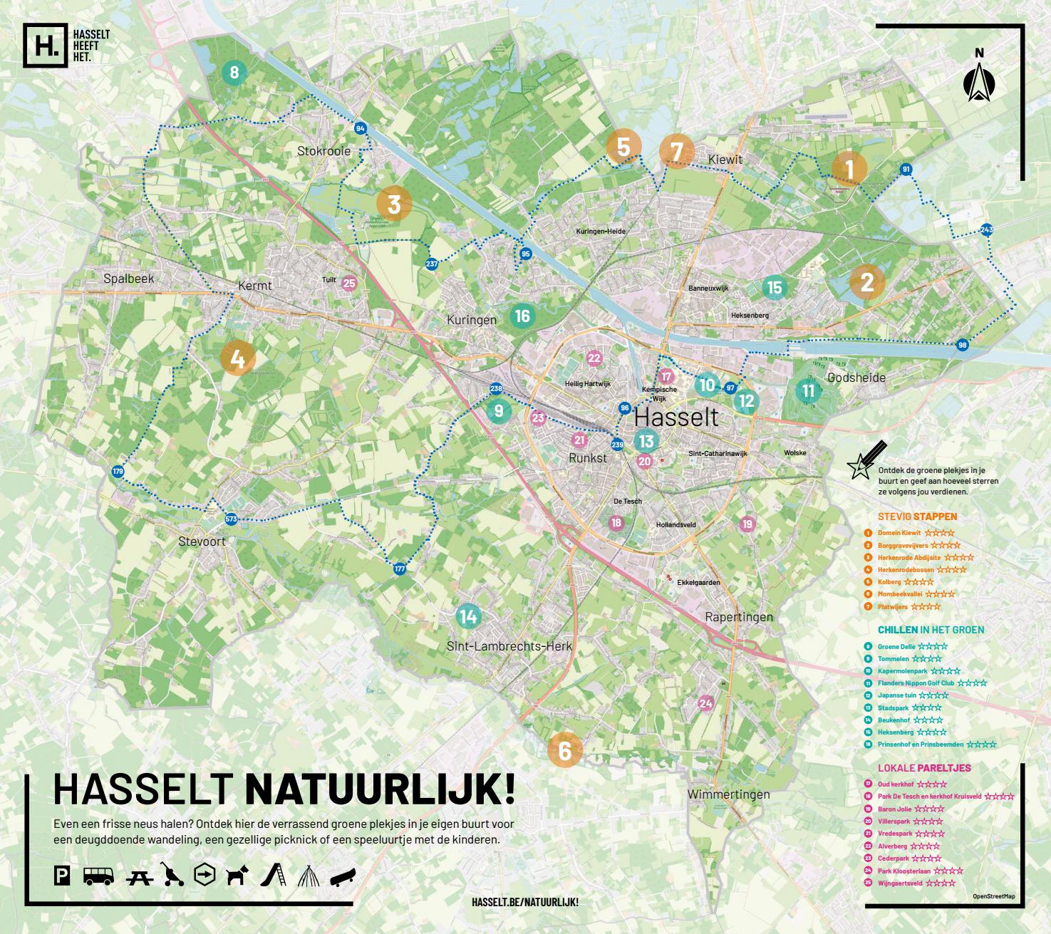 Wandelkaart Hasselt NATUURlijk! by Stad Hasselt - Issuu