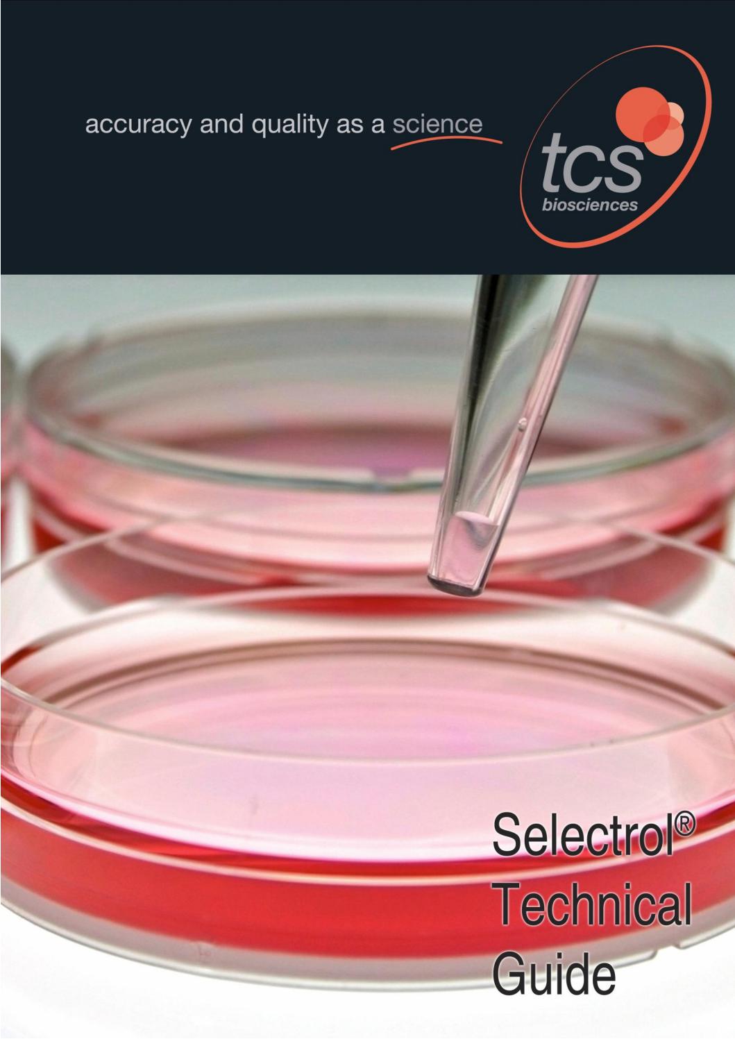 Selectrol Technical Guide (Issue 7) by TCS Biosciences Ltd - Issuu